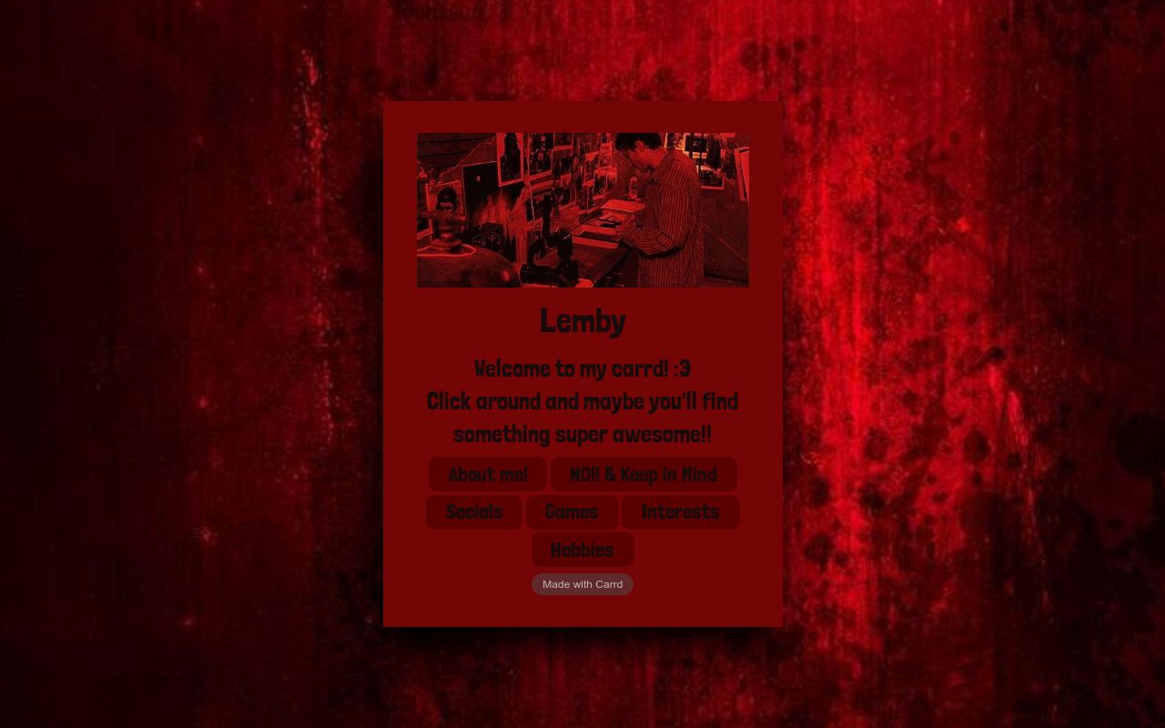 lemby is super awesome and so is this carrd :3